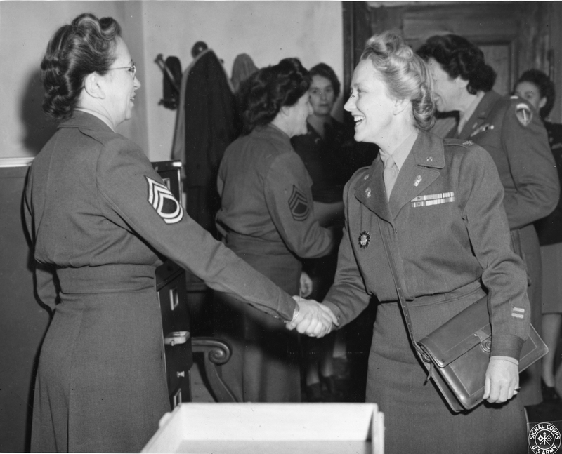 Women's Army Corps (WAC) Colonel Westray Battle Boyce Visits with WACs ...