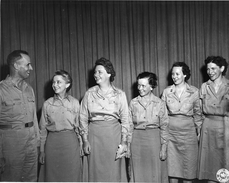 Colonel Westray Battle Boyce Poses for a Photograph with Other Military ...