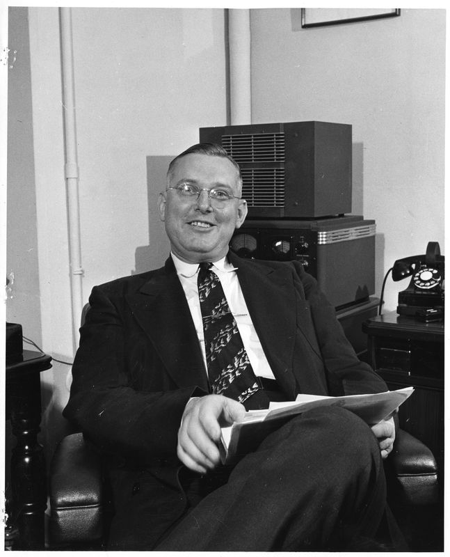 John R. Steelman Smiles for a Photograph | Harry S. Truman