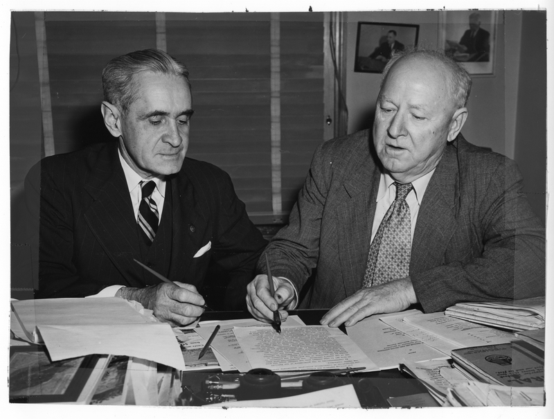 Dillard Lasseter with Marvin Jones | Harry S. Truman