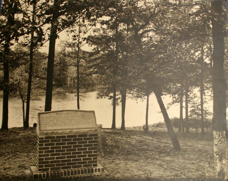 Lake Lasseter, with Monument to Dillard Lasseter | Harry S. Truman