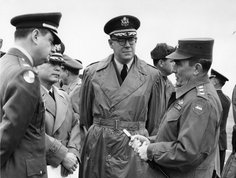 Lieutenant General Truman Speaks with Congressmen MacGregor and Fuqua ...
