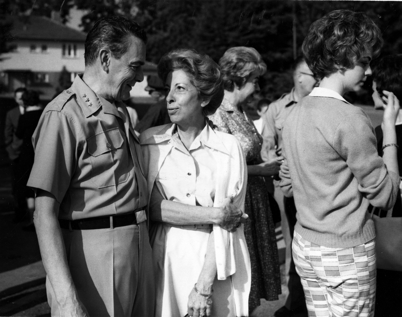 Lieutenant General Louis W. Truman Visiting With Guests at an Early ...