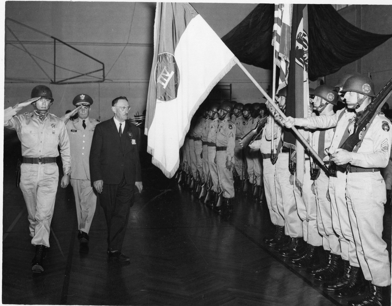 Lieutenant General Truman and Deputy Mayor Georges Poignon Salute the ...