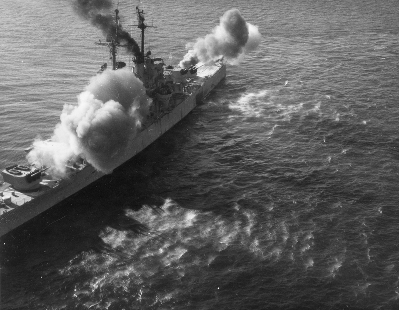 USS Manchester Fires on Wonson Harbor, Korea | Harry S. Truman