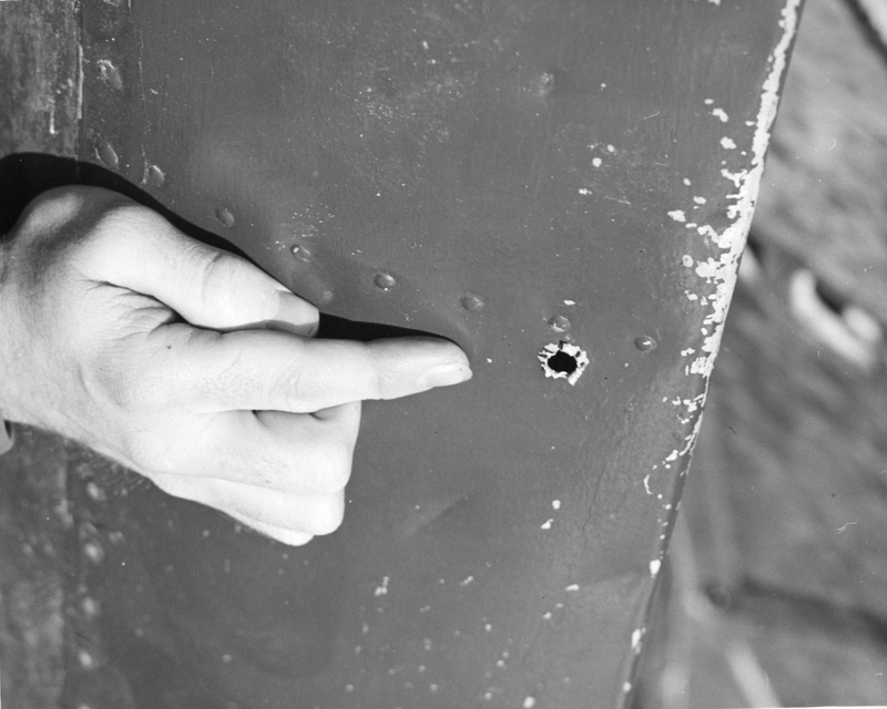 Bullet Hole in Helicopter | Harry S. Truman
