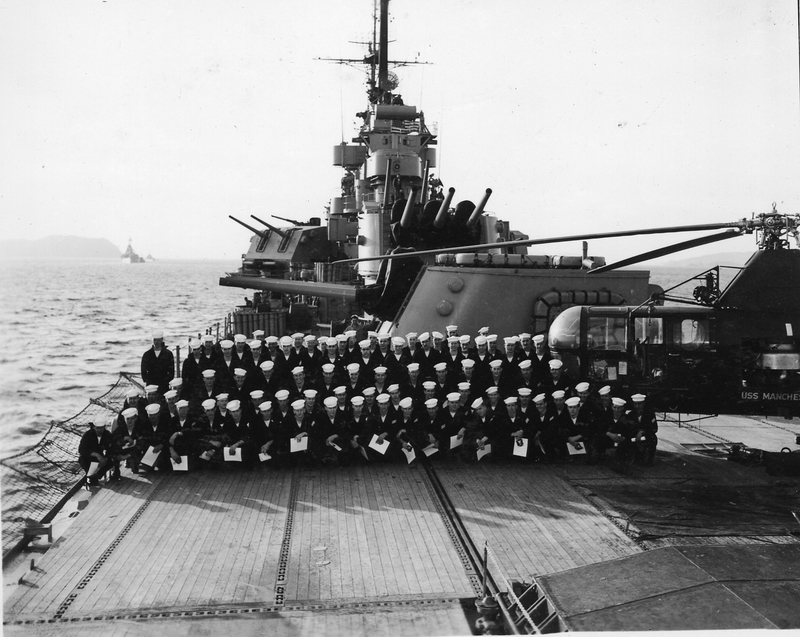 Petty Officers on Deck of USS Manchester | Harry S. Truman