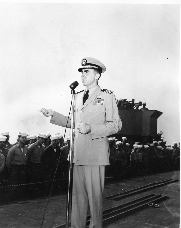 Captain Lewis S. Parks Addresses Crew of USS Manchester | Harry S. Truman