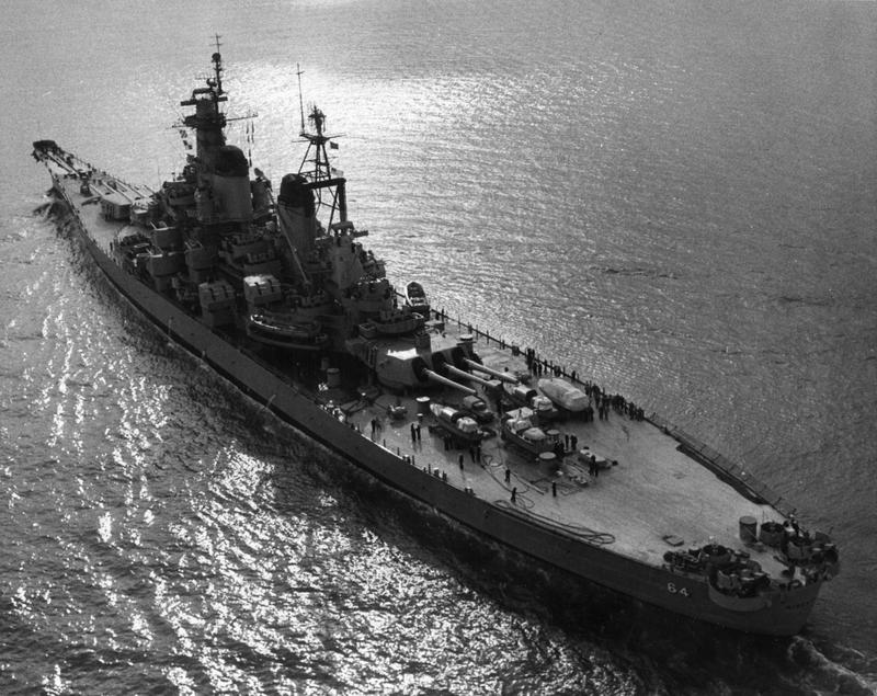 Aerial View of USS Wisconsin | Harry S. Truman
