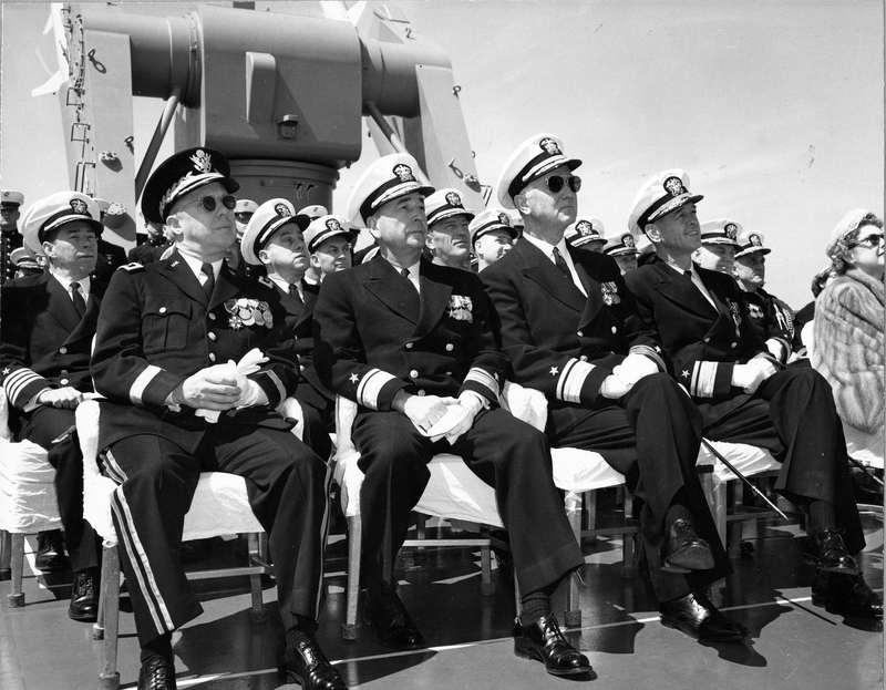 Military Officials Sit at Ceremony | Harry S. Truman