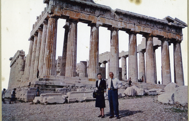Virginia and Tom McKnew at the Acropolis of Athens | Harry S. Truman