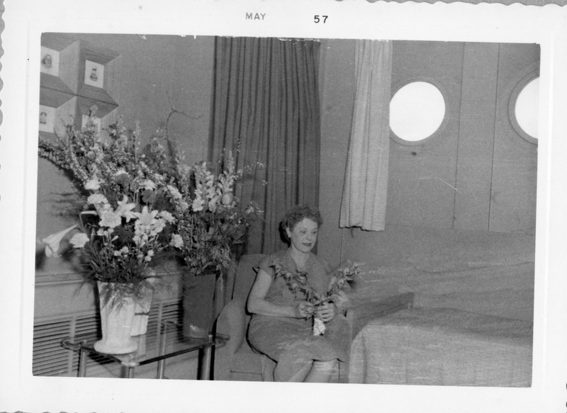 Zelda Parks Aboard SS President Wilson in Room | Harry S. Truman