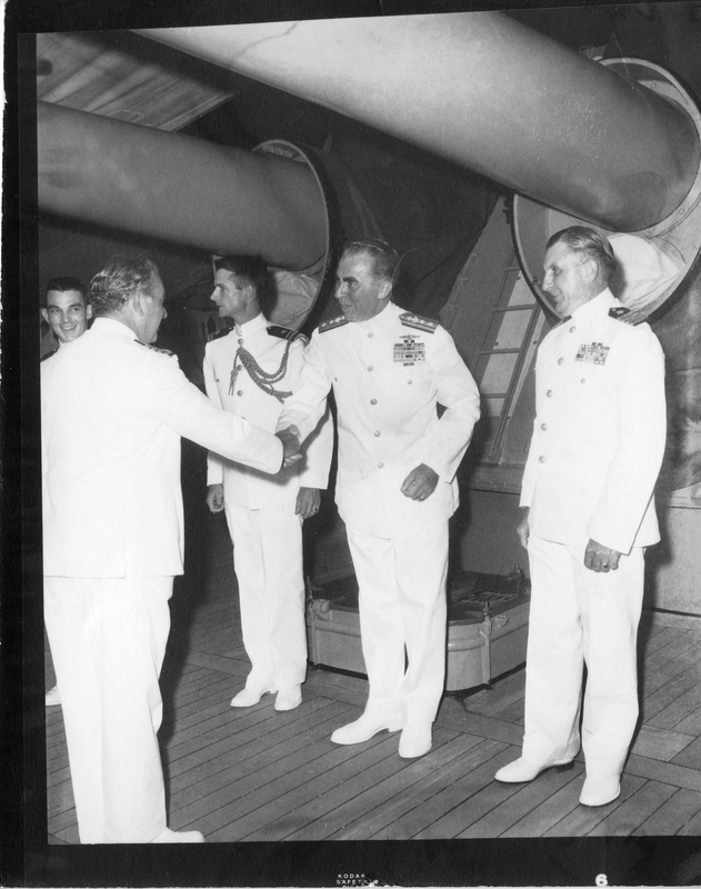 Rear Admiral Lewis S. Parks and Captain Scull | Harry S. Truman