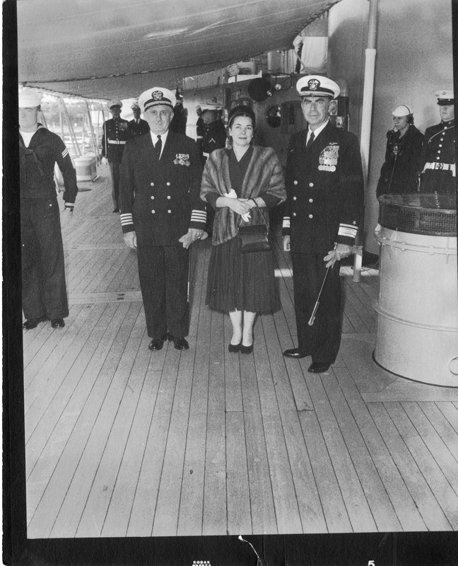 Captain Hill, Margaret Fagan, and Rear Admiral Lewis S. Parks | Harry S ...