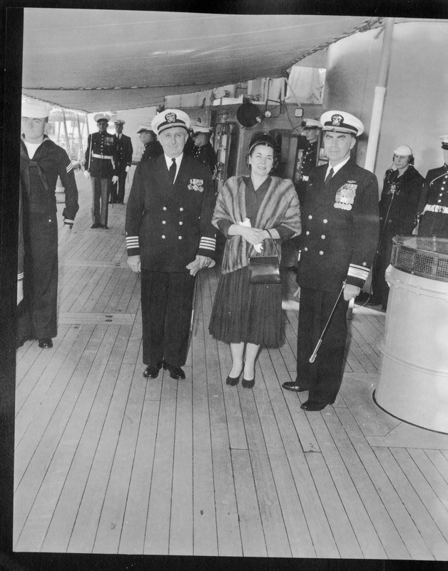 Captain Hill, Margaret Fagan, and Rear Admiral Lewis S. Parks | Harry S ...