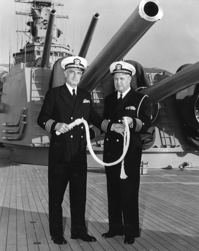 Captain Renken and Captain Hill On Board the USS Newport News | Harry S ...
