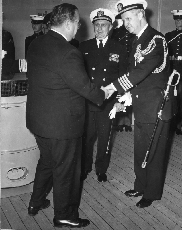 Captain Hill and Captain Taylor Greet Miguel Hernandez Gomez | Harry S ...