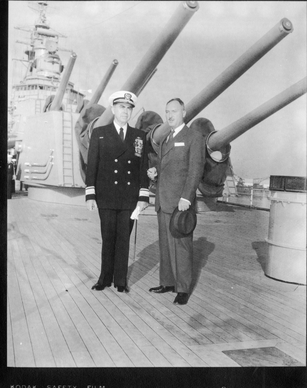 Rear Admiral Lewis S. Parks and Unknown Man | Harry S. Truman