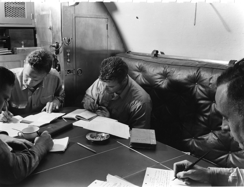 Sailors Doing Paperwork Onboard a United States Submarine | Harry S. Truman