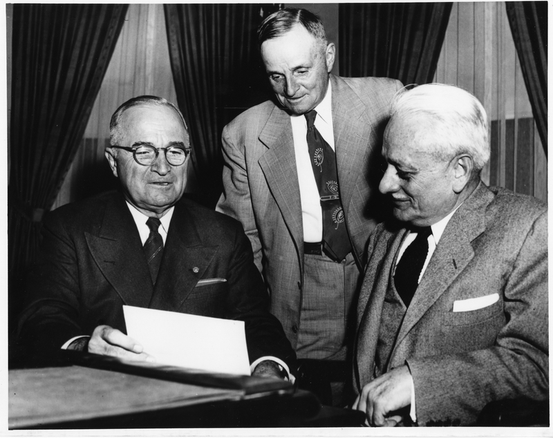 President Truman With Vivian Truman and Alex Sachs | Harry S. Truman