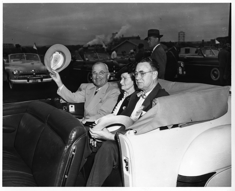 President Harry S. Truman Rides in Car | Harry S. Truman