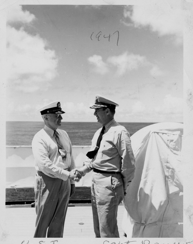 President Harry S. Truman with Captain Robert Dennison | Harry S. Truman