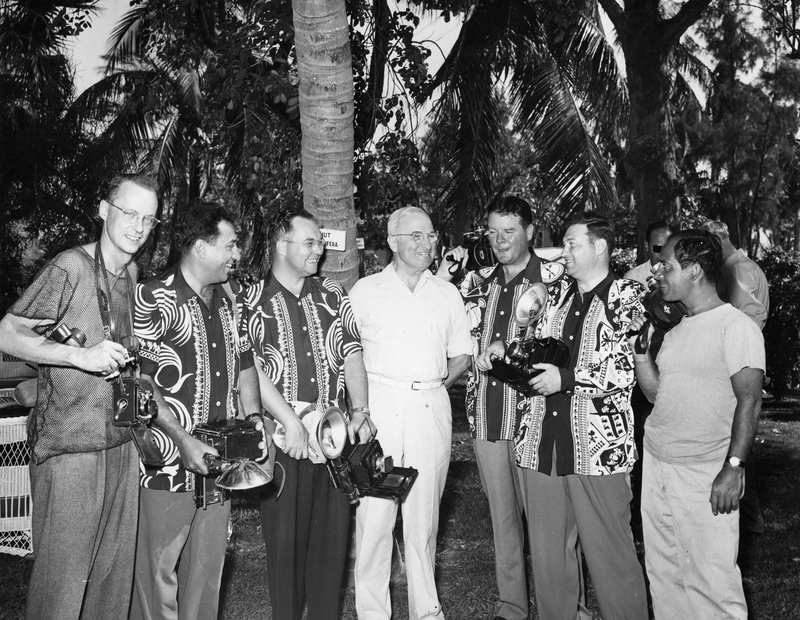 President Harry S. Truman Poses with Photographers | Harry S. Truman