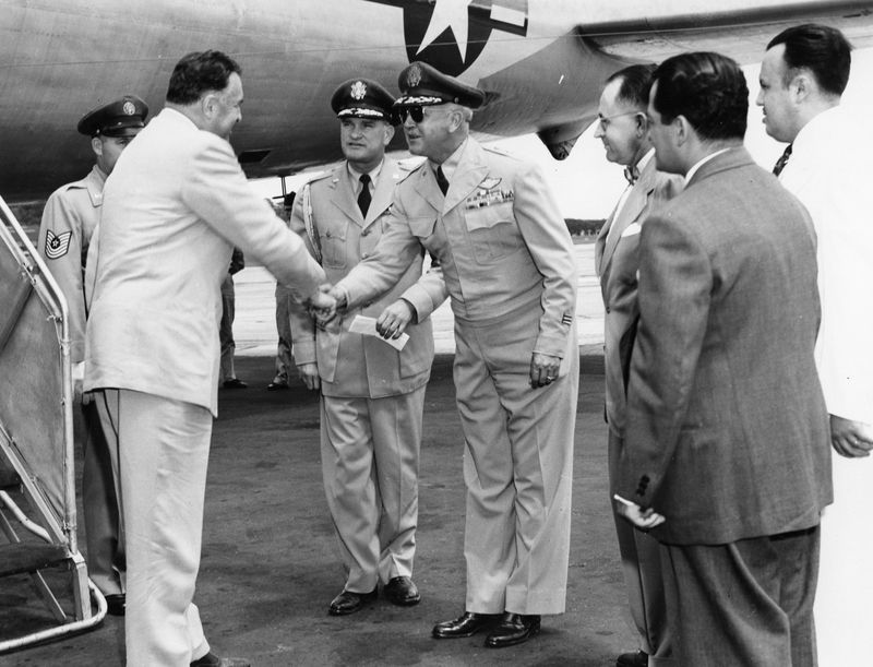 President Galo Plaza Lasso of Ecuado Arrives at Albrook Air Force Base ...