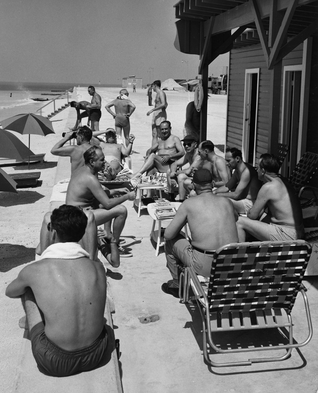 Men at the Beach in Key West, Florida | Harry S. Truman