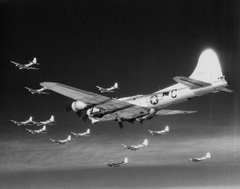 B-17 Flying Fortresses Fly in Formation | Harry S. Truman