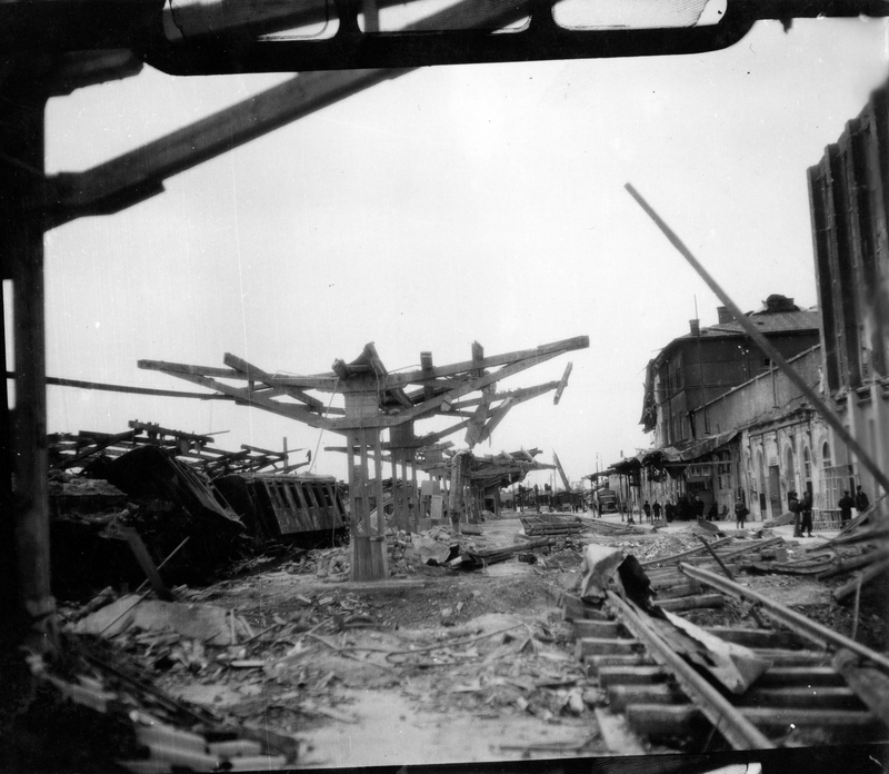 Bomb Destroyed Train Station Platform | Harry S. Truman