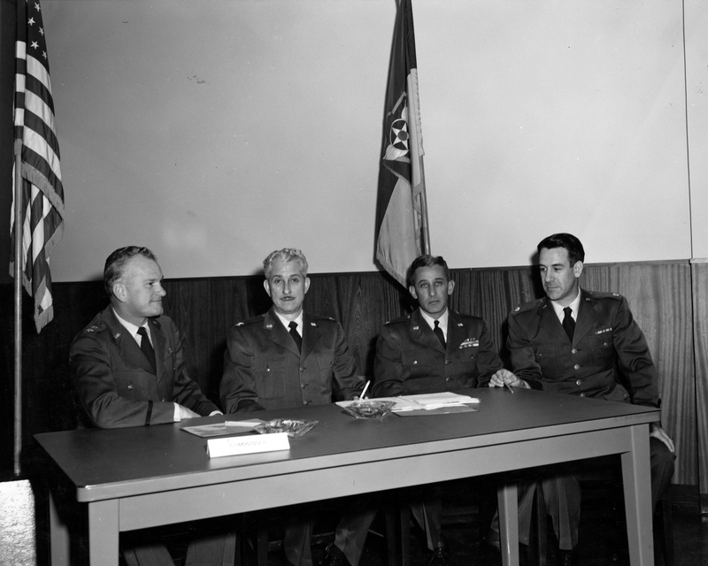 Major General Robert Landry, Colonel Harold Todd, Major N.B. Collinson ...