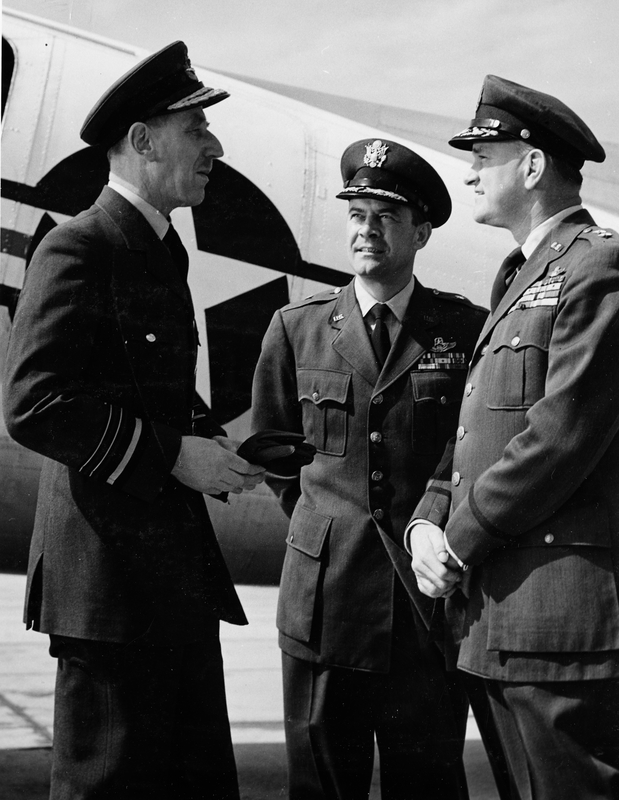 Major General Robert Landry with Two Military Officials | Harry S. Truman