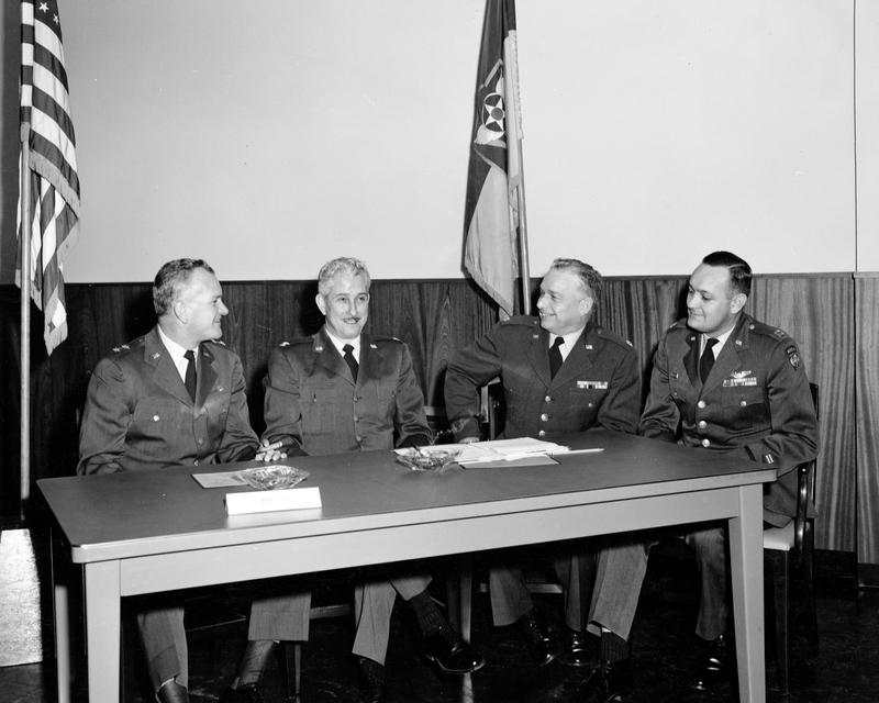 Major General Robert Landry, Colonel Todd, and Lieutenant Colonel ...