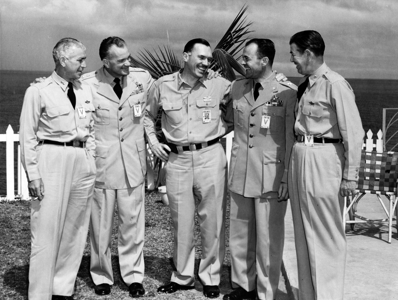 Major General Robert Landry with Military Officers | Harry S. Truman