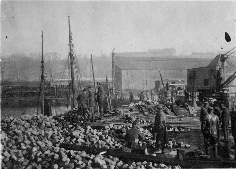 A Scene of the Docks at Brest, France During World War I | Harry S. Truman