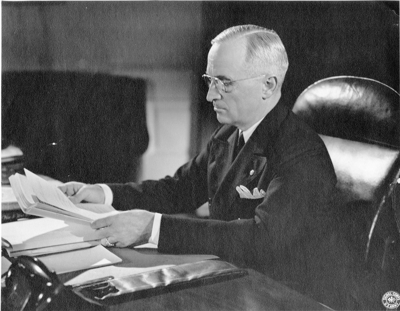 Portrait of President Harry S. Truman at Work | Harry S. Truman