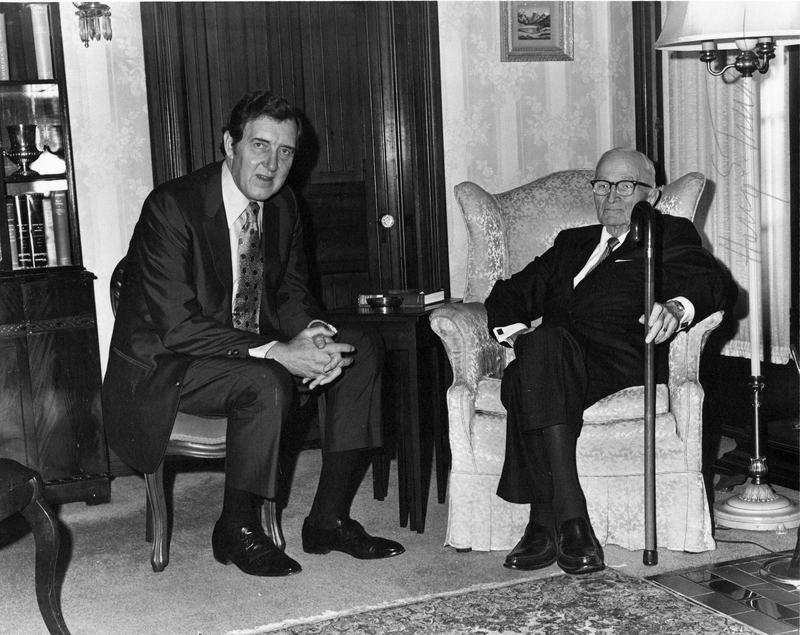 Senator Edmund Muskie and Former President Harry S. Truman | Harry S ...