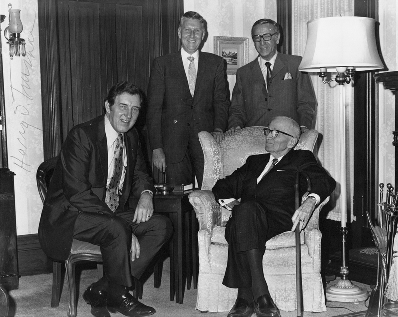 Former President Harry S. Truman with Senator Edmund Muskie | Harry S ...