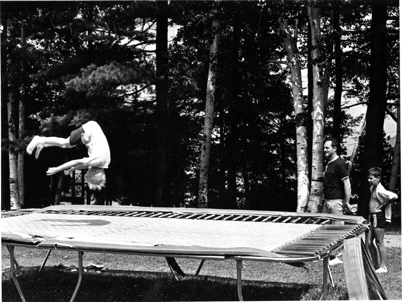 William Wallace Daniel Does a Flip on the Trampoline While at Camp ...