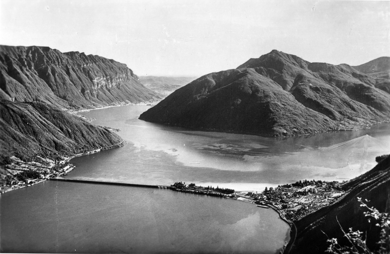 The Bridge and Dam of Melide on Lake Lugano, Switzerland | Harry S. Truman