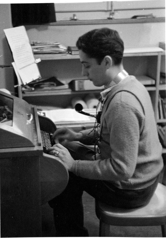 E. Clifton Daniel, Jr. Works at a Teletype Machine | Harry S. Truman