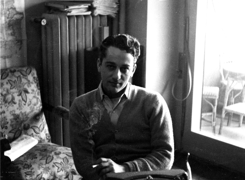 E. Clifton Daniel Poses in Front of a Typewriter | Harry S. Truman