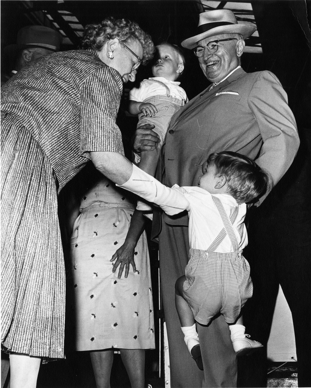 Former President Harry S. Truman and Bess W. Truman with Their ...