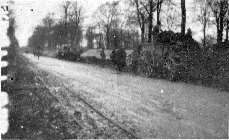 A Group of Soldiers on a Road in World War I France | Harry S. Truman