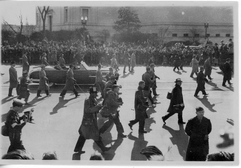 President Harry S. Truman Rides Surrounded by His World War I Comrades ...