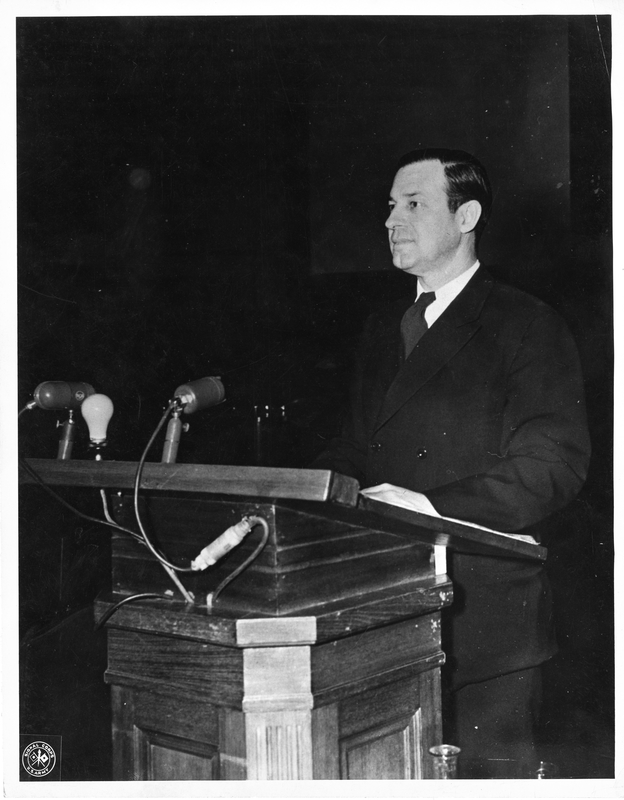 Joseph C. Howard Stands at Lectern | Harry S. Truman