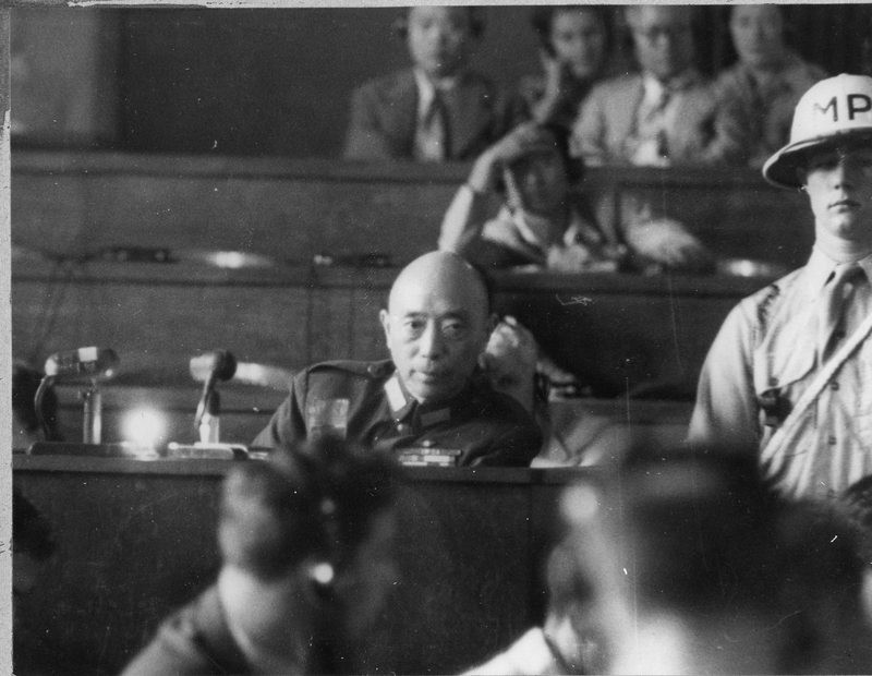 Kenryo Sato at the International Military Tribunal of the Far East ...