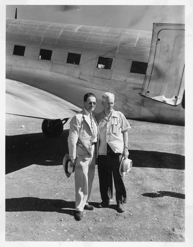 Senators Allen Ellender and Hugh Butler After Landing in Foggia, Italy ...