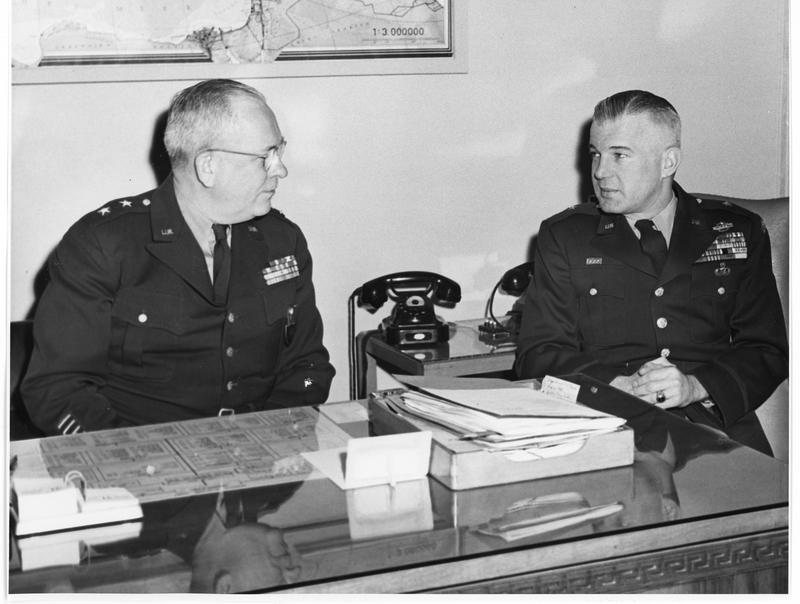General Frank N. Roberts with General Michaelis | Harry S. Truman